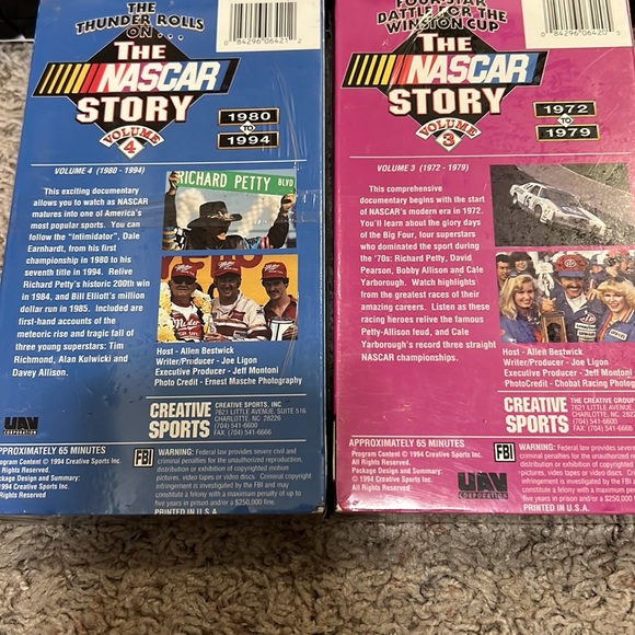 Nascar | Media | The Nascar Story Volumes 4 And 5th Anniversary Vhs ...